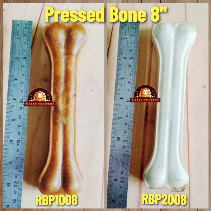 Jual Snack Anjing Ronghua Tulang Gigitan Anjing Rawhide Pressed Bone 8" | Shopee Indonesia