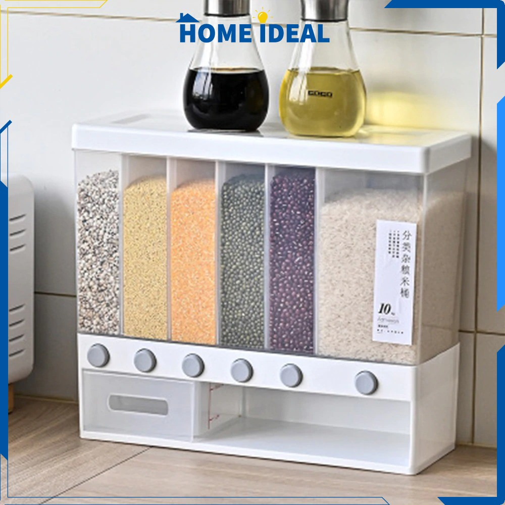 Jual Rice Box Dispenser Makanan Kering Multifungsi / Food Dispenser ...