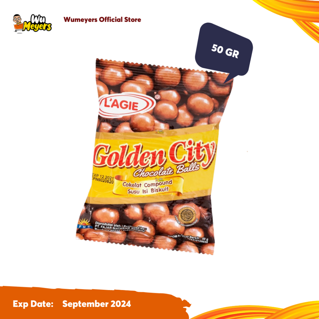 Jual L'agie Golden City 50gr Lagie Coklat Balls 50 gr | Shopee Indonesia