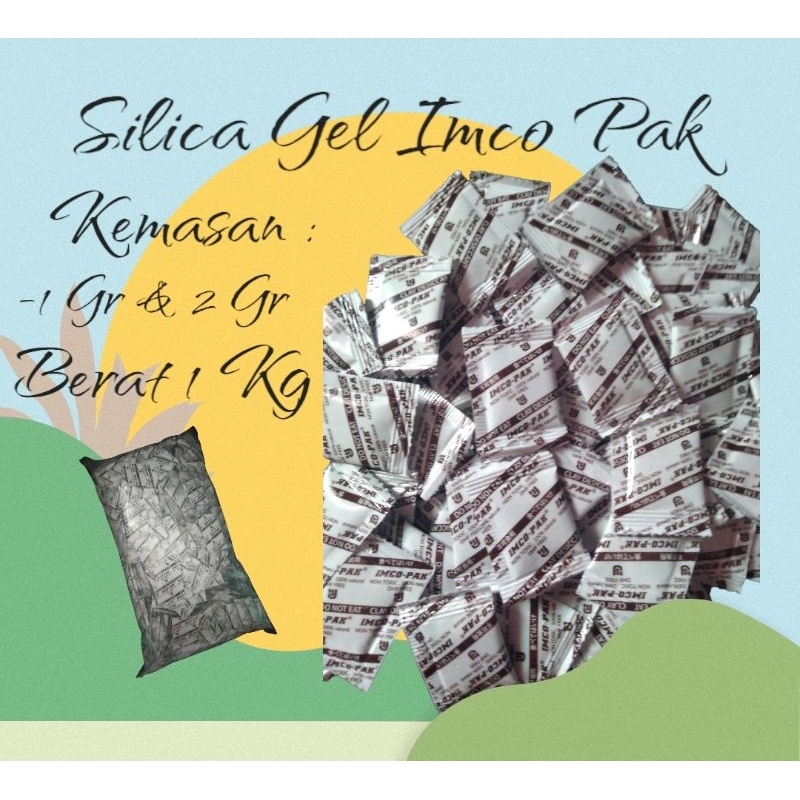 Jual Silica Gel Imco Pak Plastik Kemasan 1 Gr, 2 Gr (1 Kg) | Shopee ...