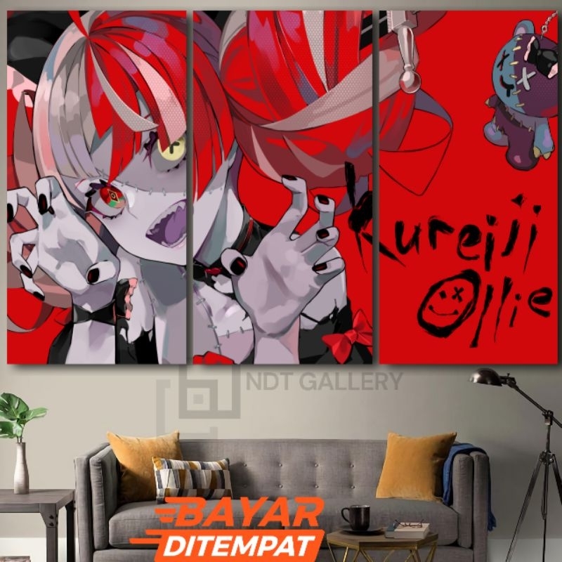 Jual NDT[15X30]3 Pcs Hiasan Dinding Puzzle Vtuber Hololive-ID Kureiji ...
