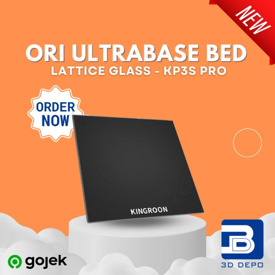 Jual Original Kingroon KP3S PRO Ultrabase Bed Lattice Glass Build ...