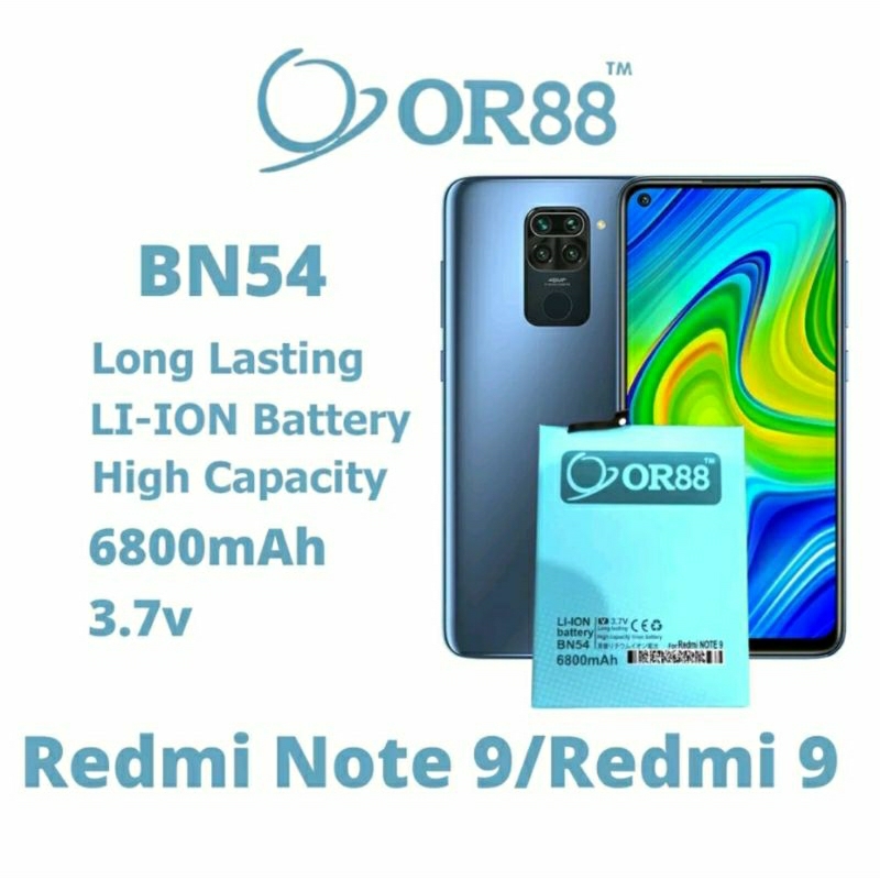 Jual Baterai ORIENS Double Power 2 IC XIAOMI REDMI NOTE 9/REDMI 9/BN-54 | Shopee Indonesia
