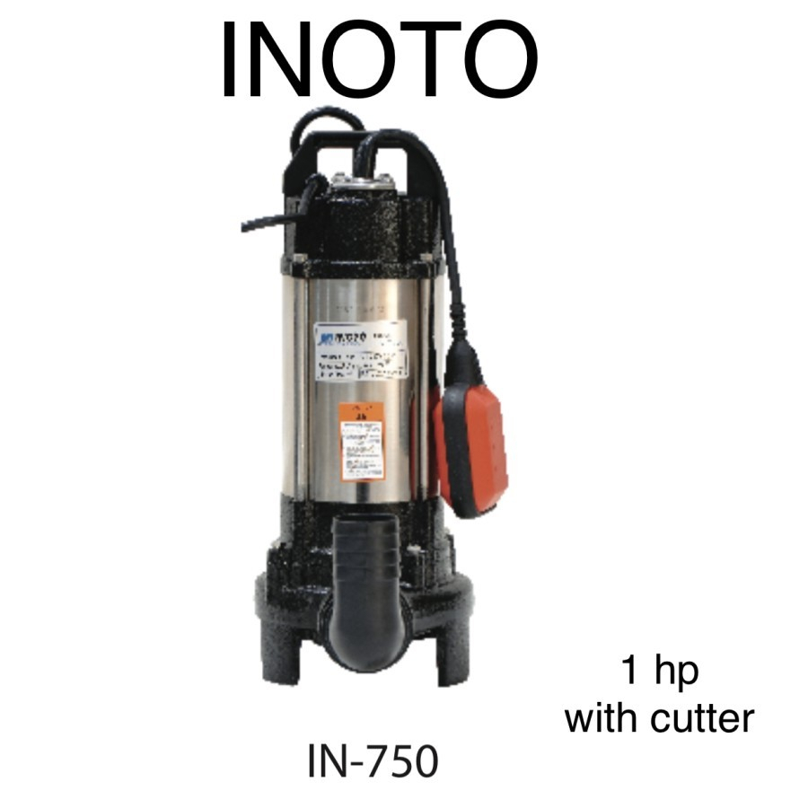 Jual INOTO IN750 IN 750 pompa celup dengan pisau cutter 1 hp auto ...