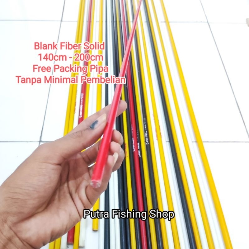 Jual Blank Fiber Solid Kaku Dan Lentur 130cm - 200cm | Blank Fiber ...