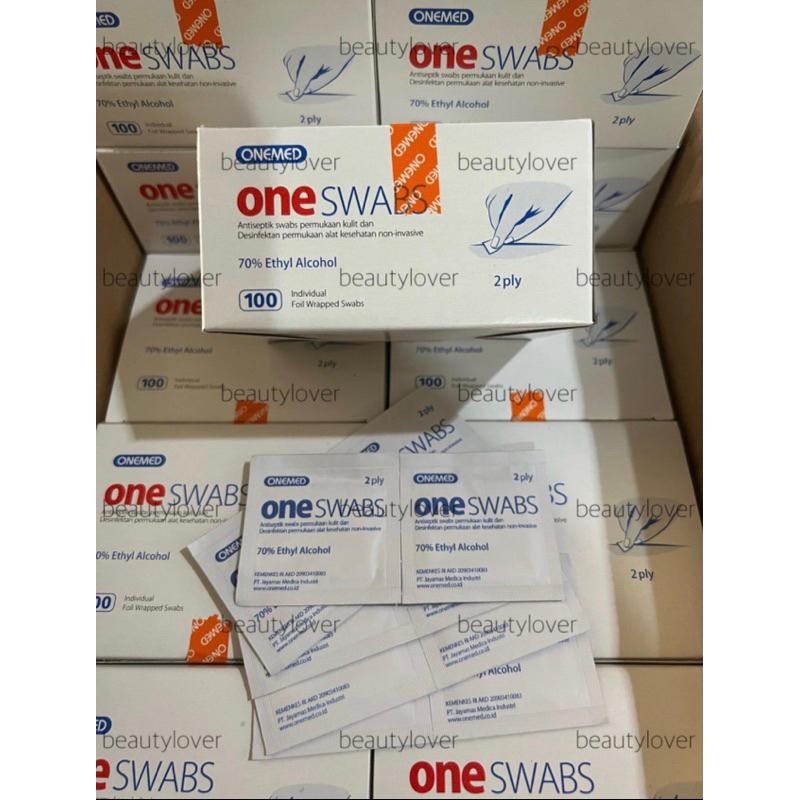 Jual Alcohol Swab Onemed 1 kotak isi 100 pcs | Shopee Indonesia