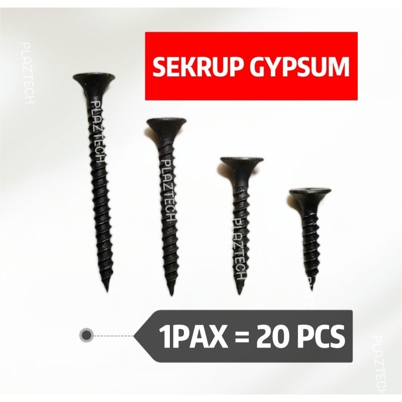 Jual SEKRUP GYPSUM MURAH GIPSUM HTAM SKRUP BAJA HITAM MUR BAUT 1 1.5 11 ...