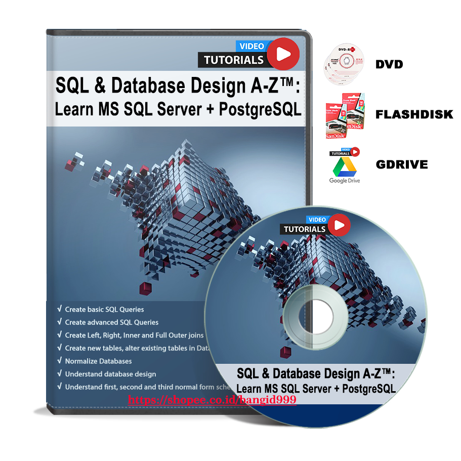 Jual VIDEO TUTORIAL SQL DATABASE DESIGN AZ LEARN MS SQL SERVER ... Jual VIDEO TUTORIAL SQL DATABASE DESIGN AZ LEARN MS SQL SERVER ...