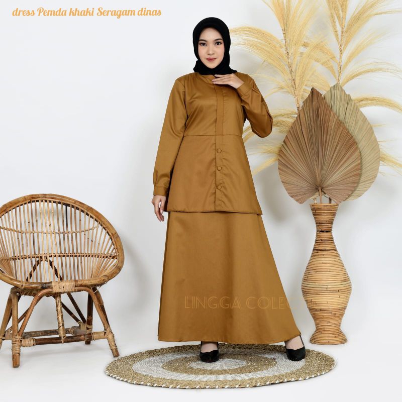 Jual Gamis Pemda Seragam Dinas Kerja Seragam Pns Kantor Katun Toyobo | Shopee Indonesia