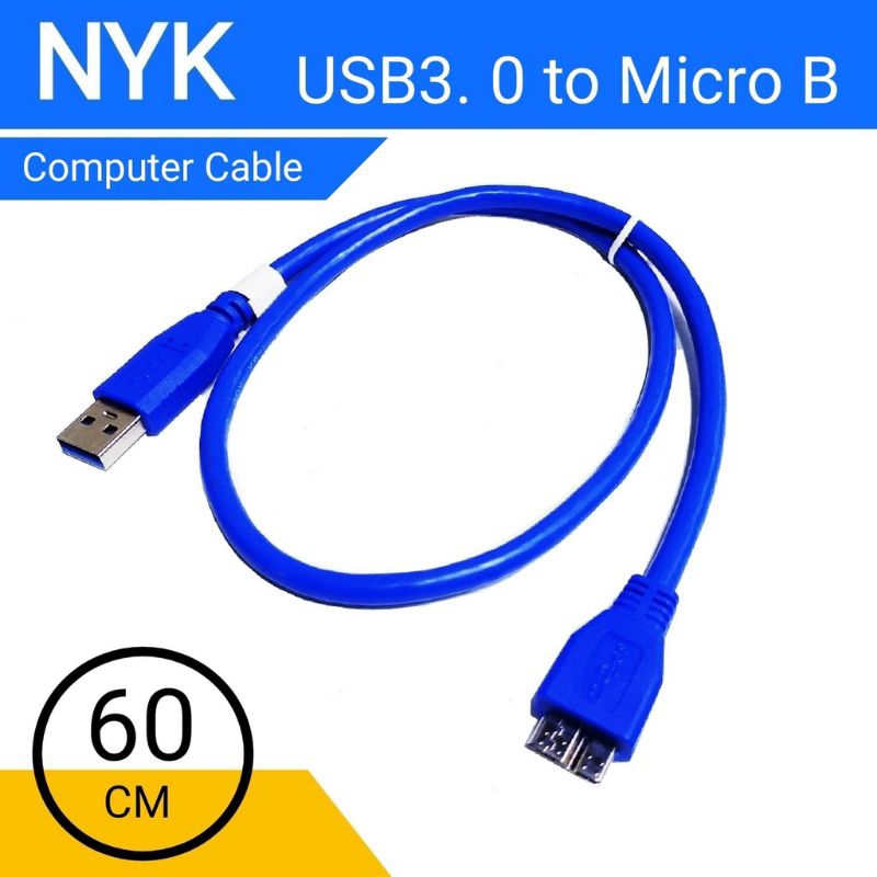 Jual Kabel Data Hardisk Type A to Micro Type B Eksternal USB 3.0 (dari ...