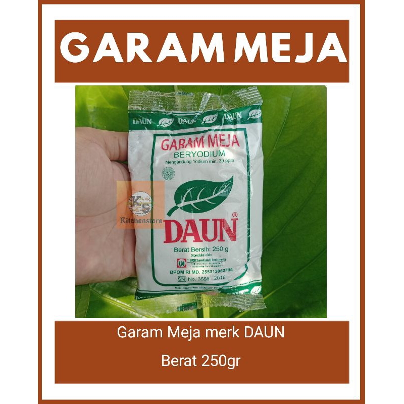Jual Garam Dapur merk DAUN 250 gram | Shopee Indonesia