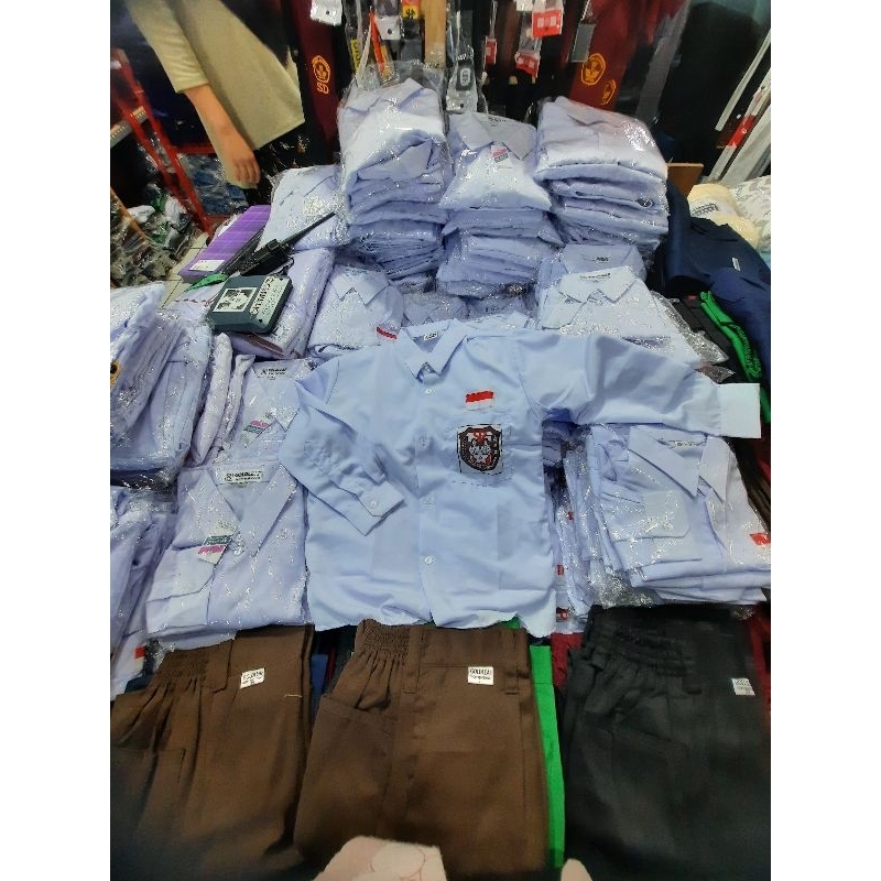 Jual HEM LENGAN PANJANG/SERAGAM PUTIH SEKOLAH TK/SD/SMP/SMA TISSU ...
