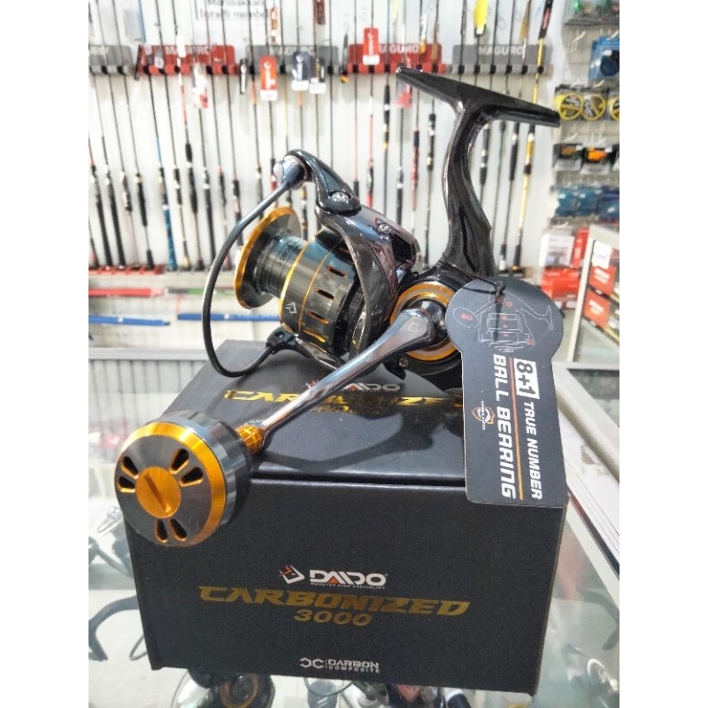 Jual Reel pancing Daido CARBONIZED 2000, 3000, 4000 power handle ...