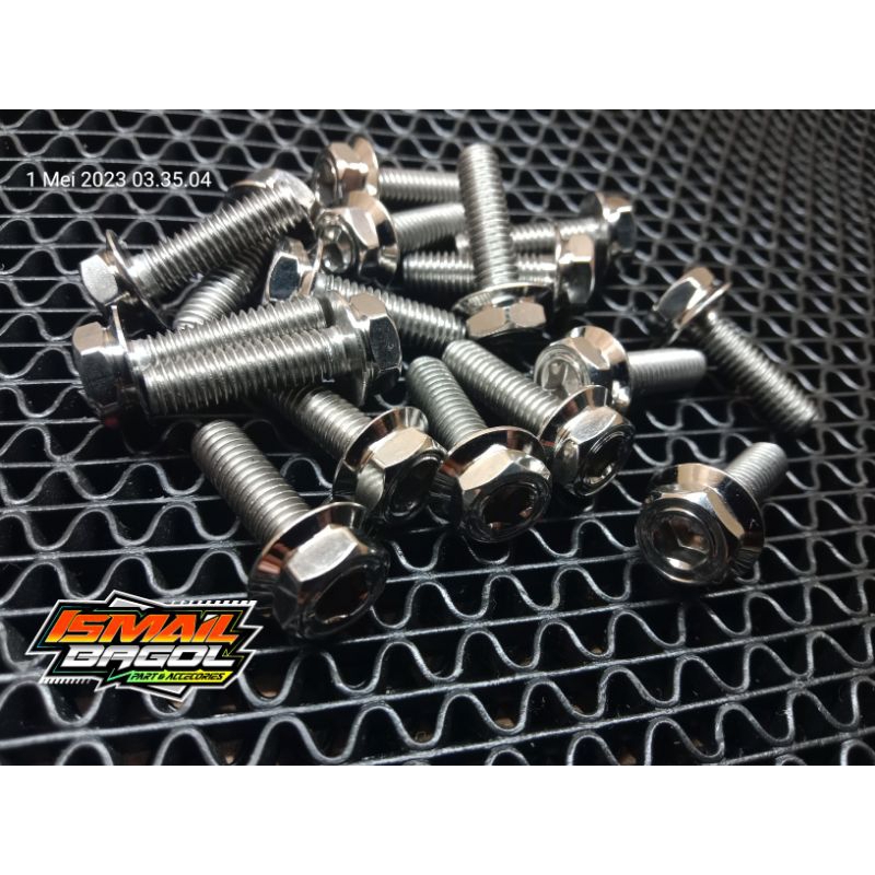 Jual BAUT STAINLESS 2 KUNCI 6X20 DRAT 10 | Shopee Indonesia