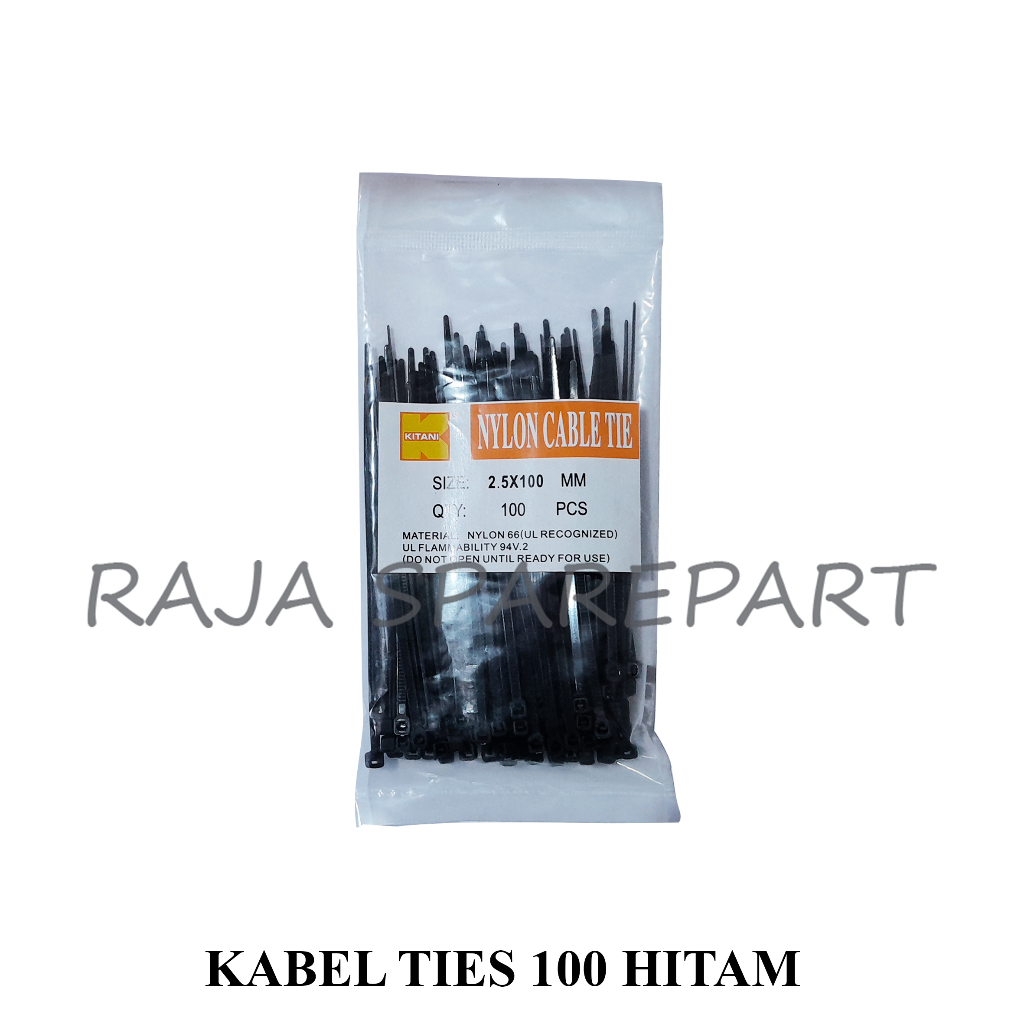 Jual CT100 KABEL TIES / TALI KREK UKURAN 100MM HITAM | Shopee Indonesia