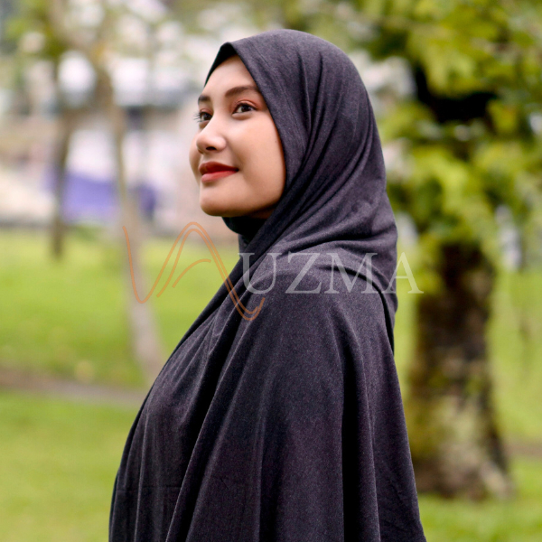 Jual Pashmina Hijab Pasmina Ghania Cotton Premium -Hitam- | Shopee ...