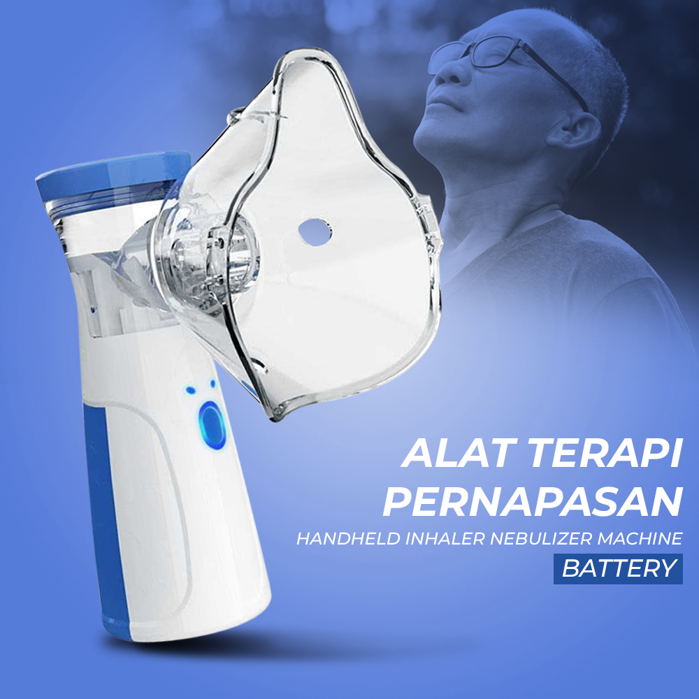 Jual Alat Terapi Pernapasan Handheld Inhaler Nebulizer Machine Battery ...