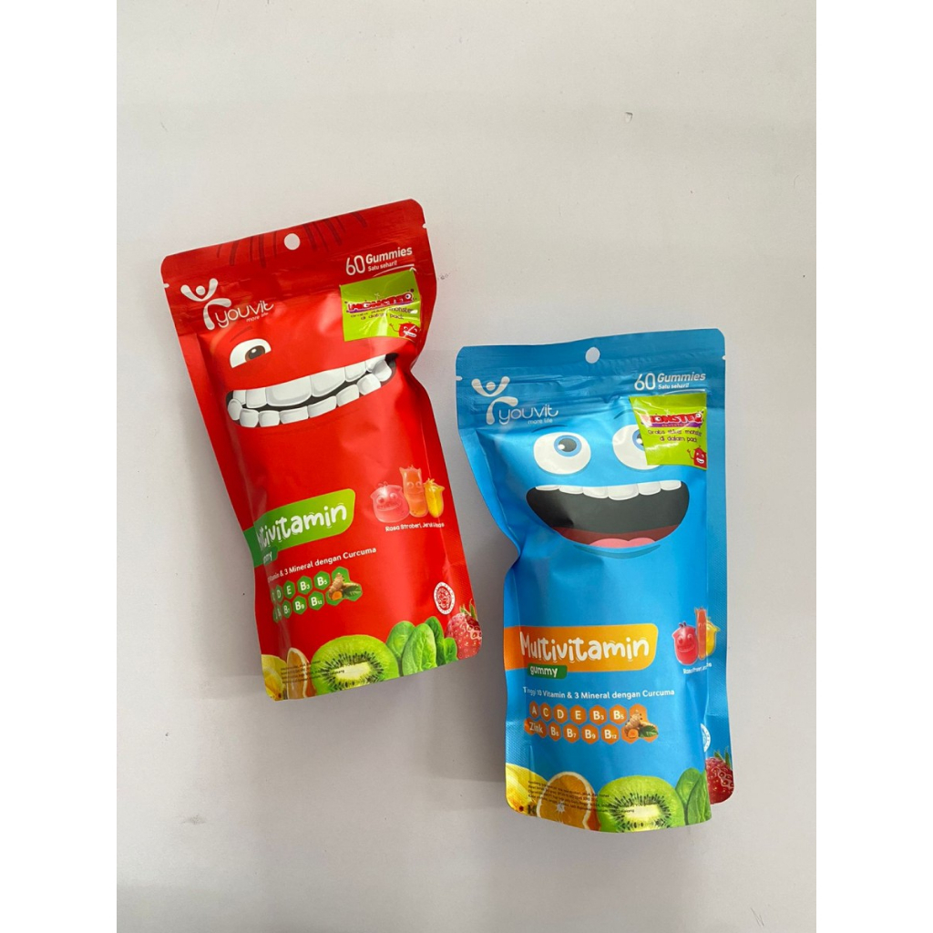Jual YOUVIT GUMMIES MULTIVITAMIN, MINERAL DAN CURCUMA ISI 30 GUMMIES ...