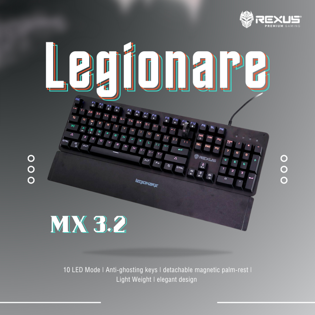 Jual Keyboard Gaming Rexus Legionare MX 3.2 RGB | Shopee Indonesia