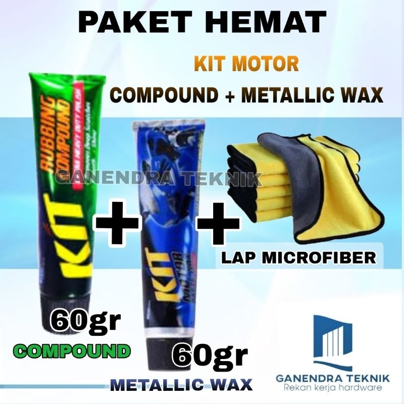 Jual Paket Kit Compound 3Pcs - Kit Rubing Kompon 60gr + Kit Metallic ...