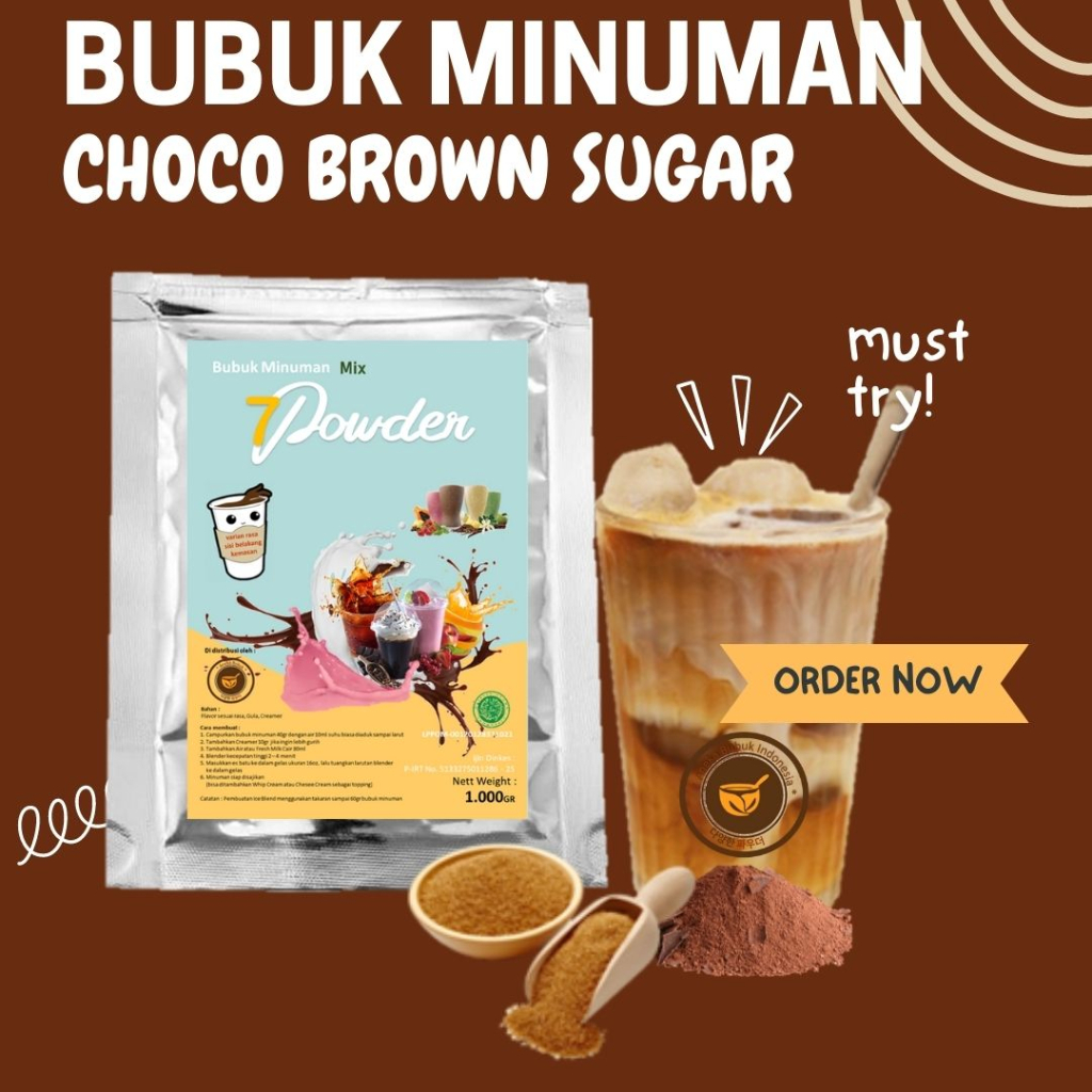 Jual BUBUK MINUMAN COKLAT BROWN SUGAR 1KG - SERBUK MINUMAN RASA CHOCO ...