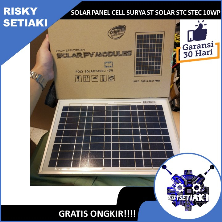 Jual SOLAR PANEL CELL SURYA ST SOLAR STC STEC MODULE 10WP 10 WP POLY ...