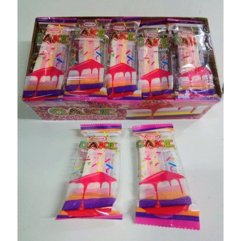 Jual Permen Cemilan Snack Marshmallow Kapas Cake Kek Potong Kue Mainan ...