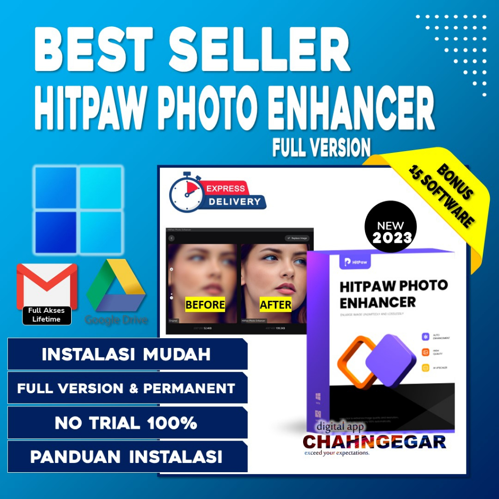 Jual HitPaw Photo Enhancer Pro 2023 Software image enhancer Full ...