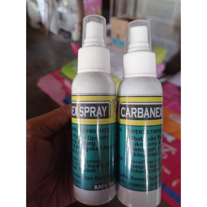 Jual CARBANEX SPRAY OBAT LUKA GATAL PARASIT KORENG SCABIES KAMBING SAPI ...