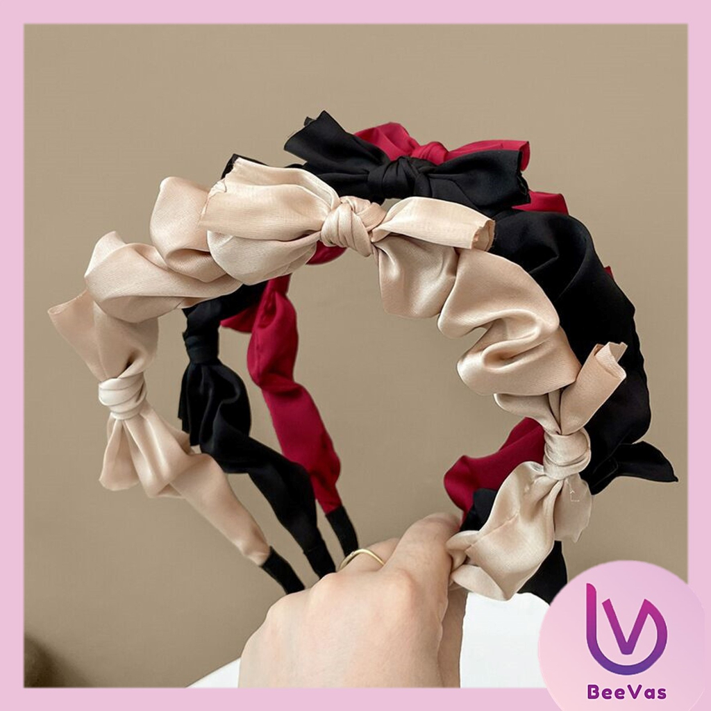Jual BV.ID BD1157 Bando Simpul Pita Satin Bandana Wanita Gaya Korea ...