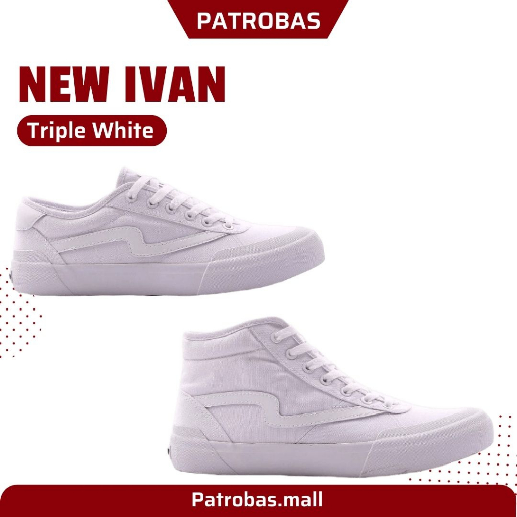 Jual PATROBAS IVAN LOW HIGH ALL WHITE ORIGINAL SEPATU PATROBAS PETROBAS PATROBASS PRIA WANITA ...