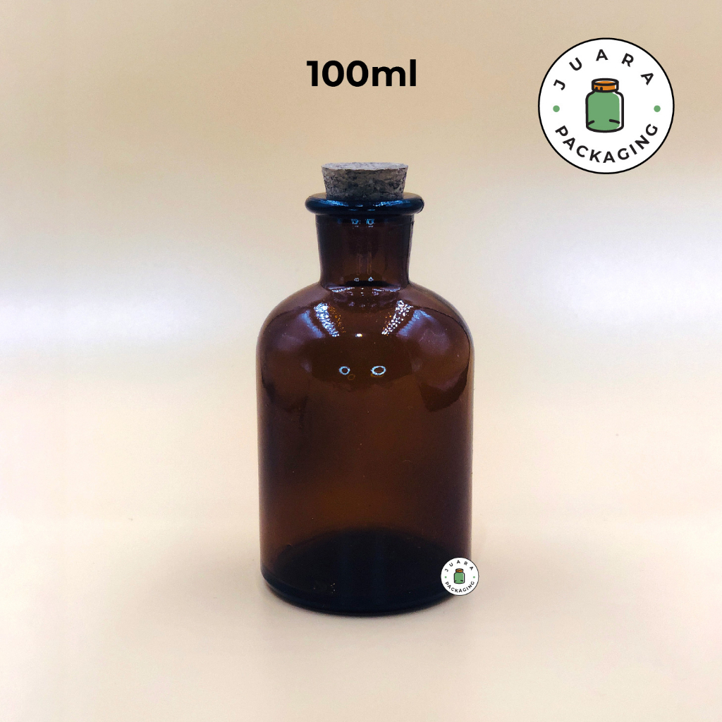 Jual Botol Diffuser Kaca Amber Tutup Gabus 100ml Botol Kaca Tebal Coklat | Shopee Indonesia