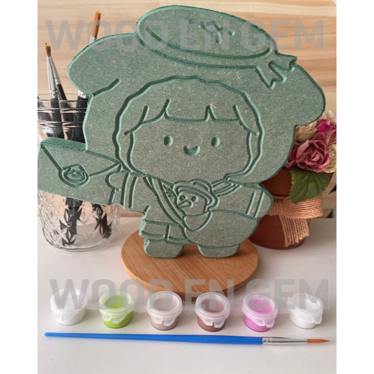 Jual DIY Wood Character Painting Kit Melukis Kayu Karakter Mainan Anak ...