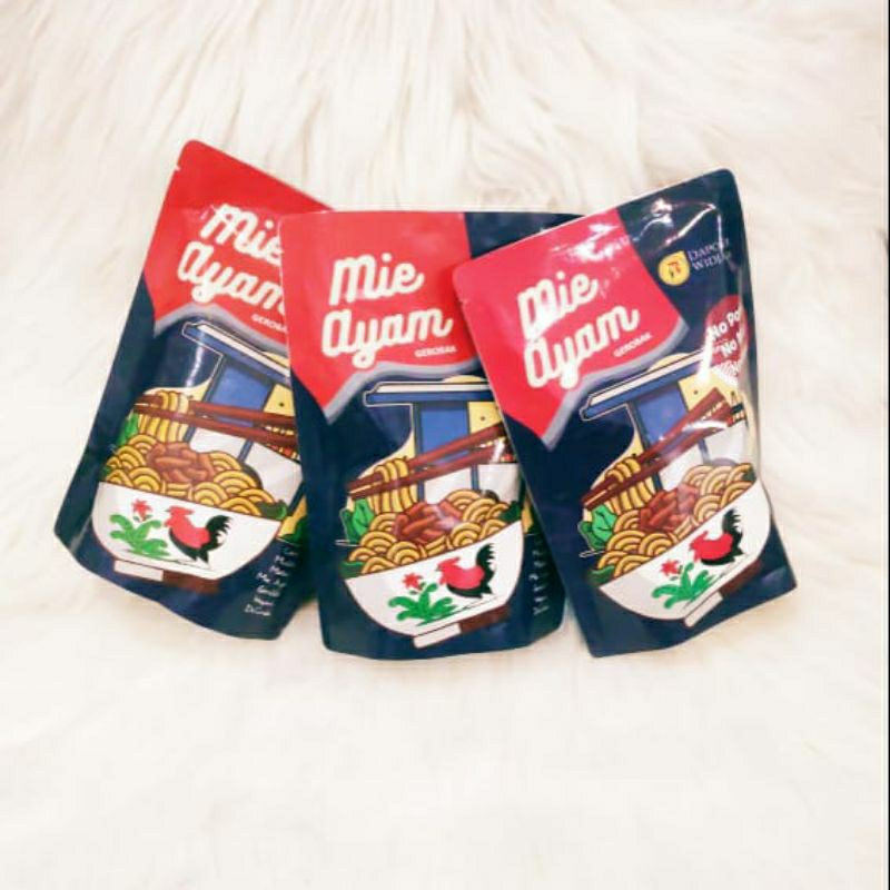 Jual mie ayam gerobak // mie frozen // mie instan // no msg // praktis ...