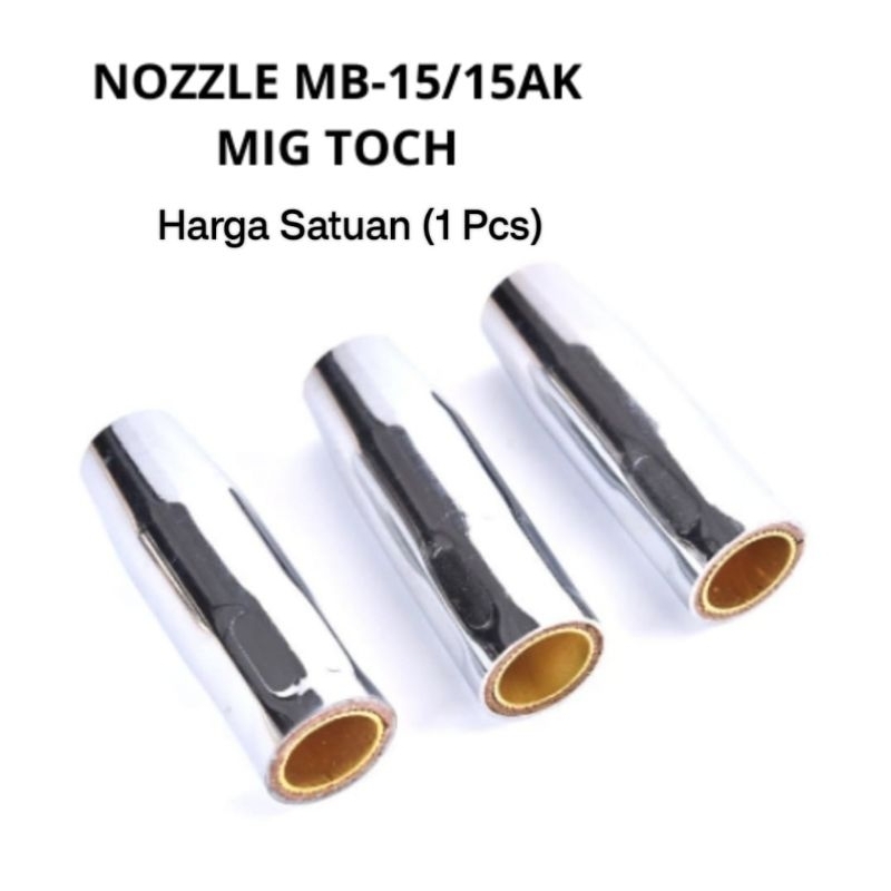 Jual Nozzle Mig Torch / Nosel Mig Co2 Torch / nozel Kepala Las Mig ...