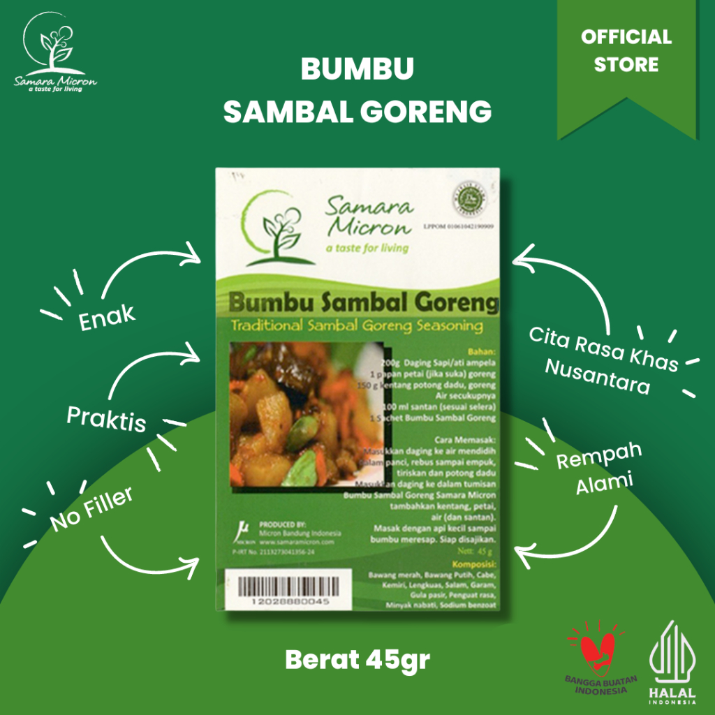 Jual Bumbu Sambal Goreng Samara Micron - 45G | Shopee Indonesia