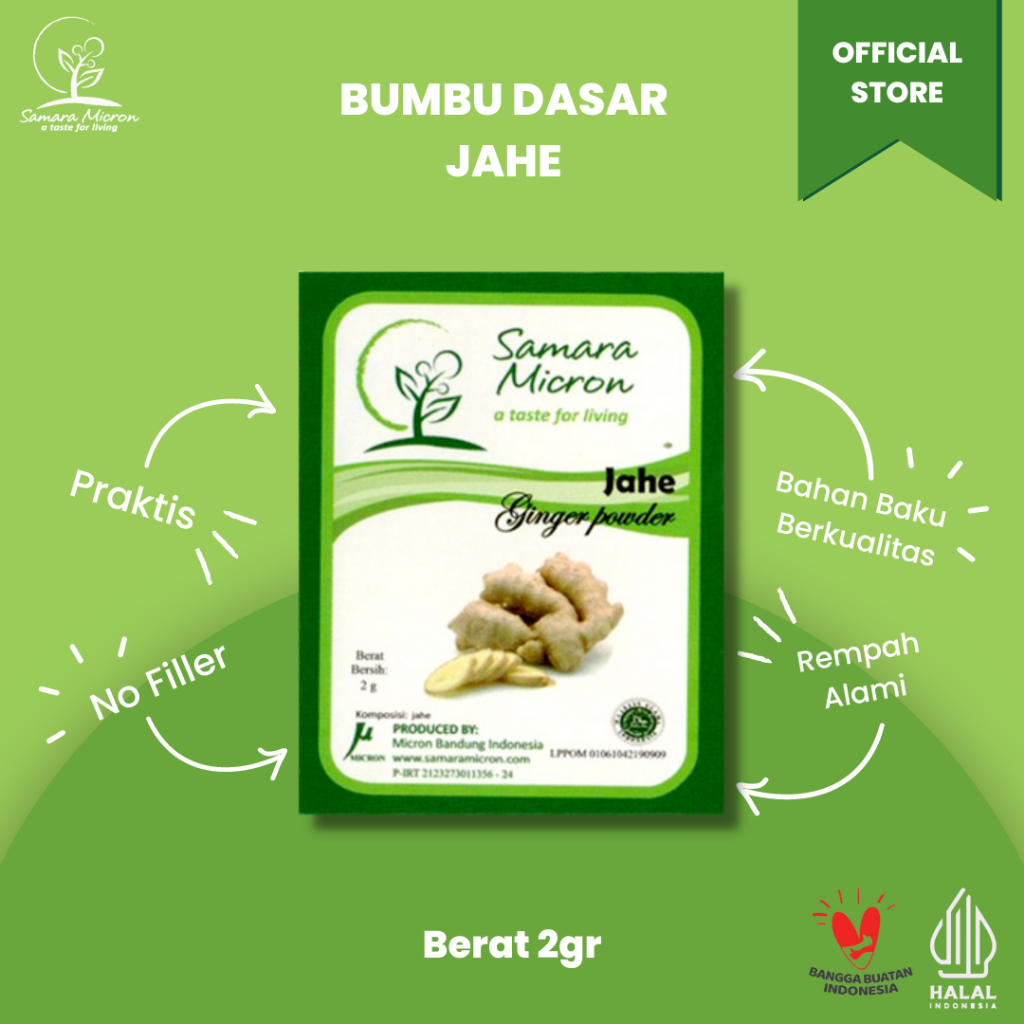 Jual Jahe Bubuk Samara Micron - 2gr | Shopee Indonesia