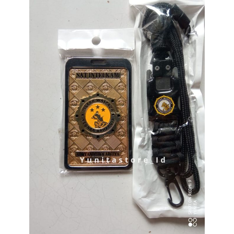Jual Custom Name Tag Polri Id Card Intel Logo Kresna Wayang Tanda ...
