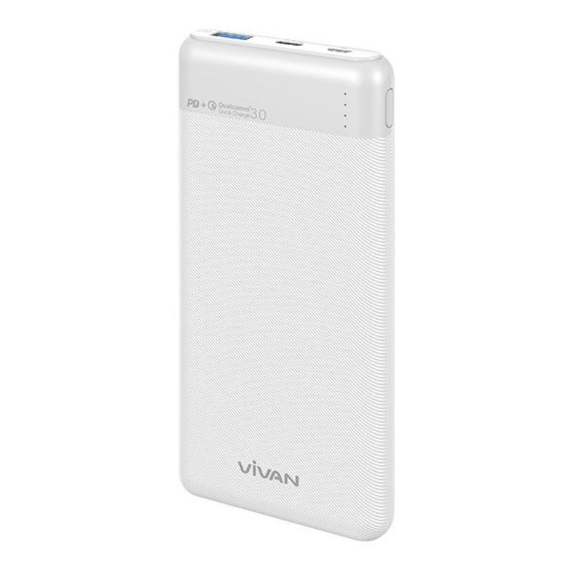 Jual POWERBANK VIVAN VPB-M10 White 10.000mAh Dual Output Input Fast ...
