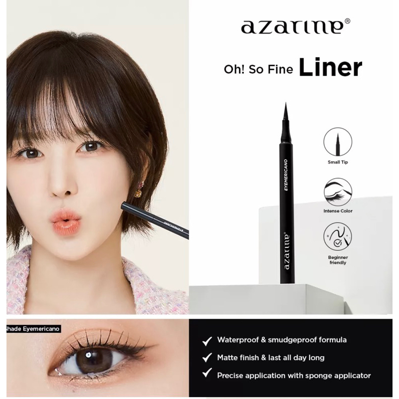 Jual Azarine Oh! SO FINE LINER 1.5ml | Shopee Indonesia