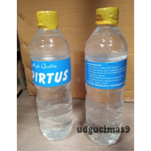 Jual Spirtus Kemasan Botol 600ml Seperitus / sepritus / sepertus ...