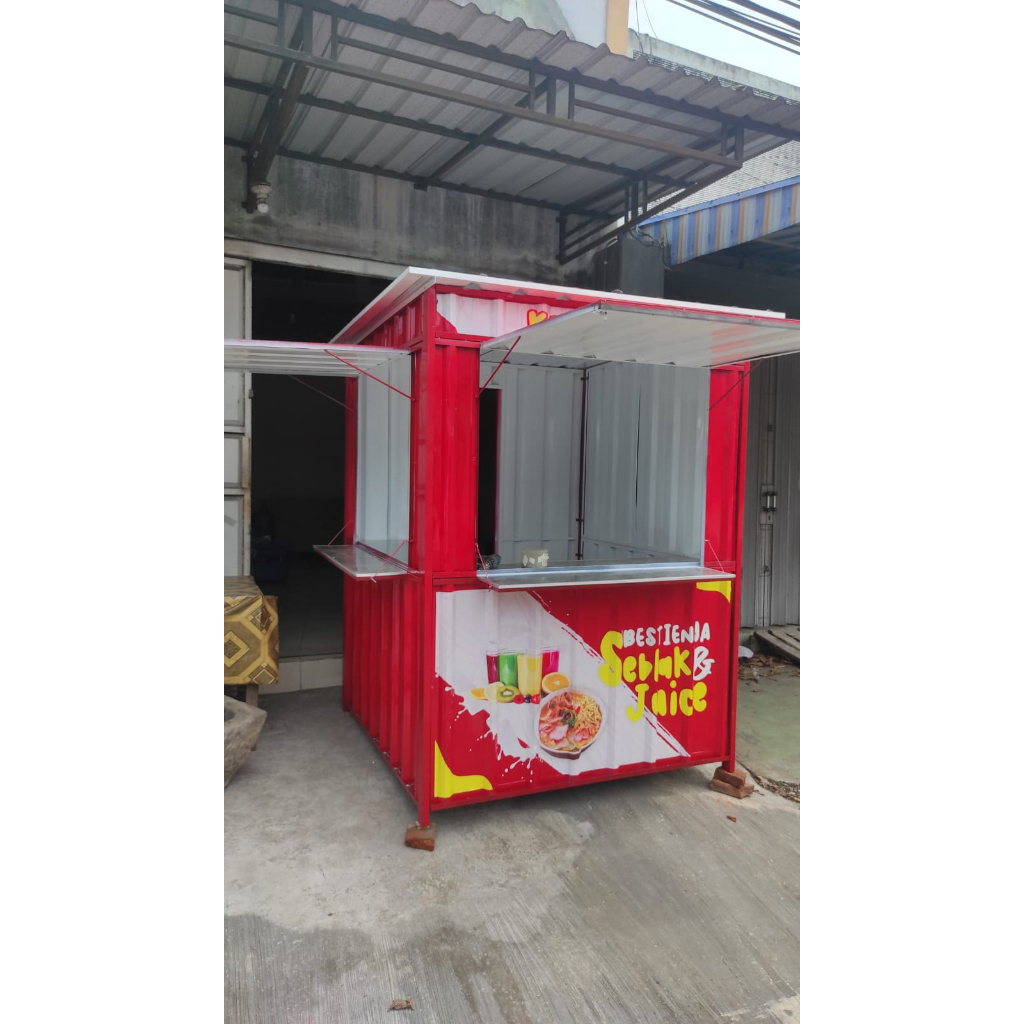 Jual Booth Jualan Makanan Minuman / Booth Portable / Gerobak Lipat ...