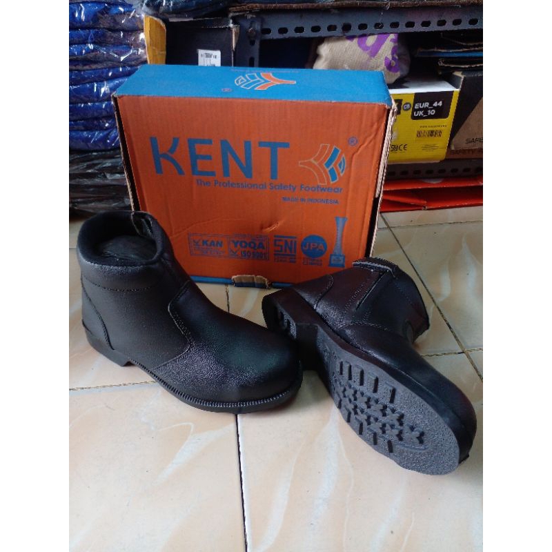 Jual safety shoes kent SP605-B 100%original sni outsole rubber | Shopee ...