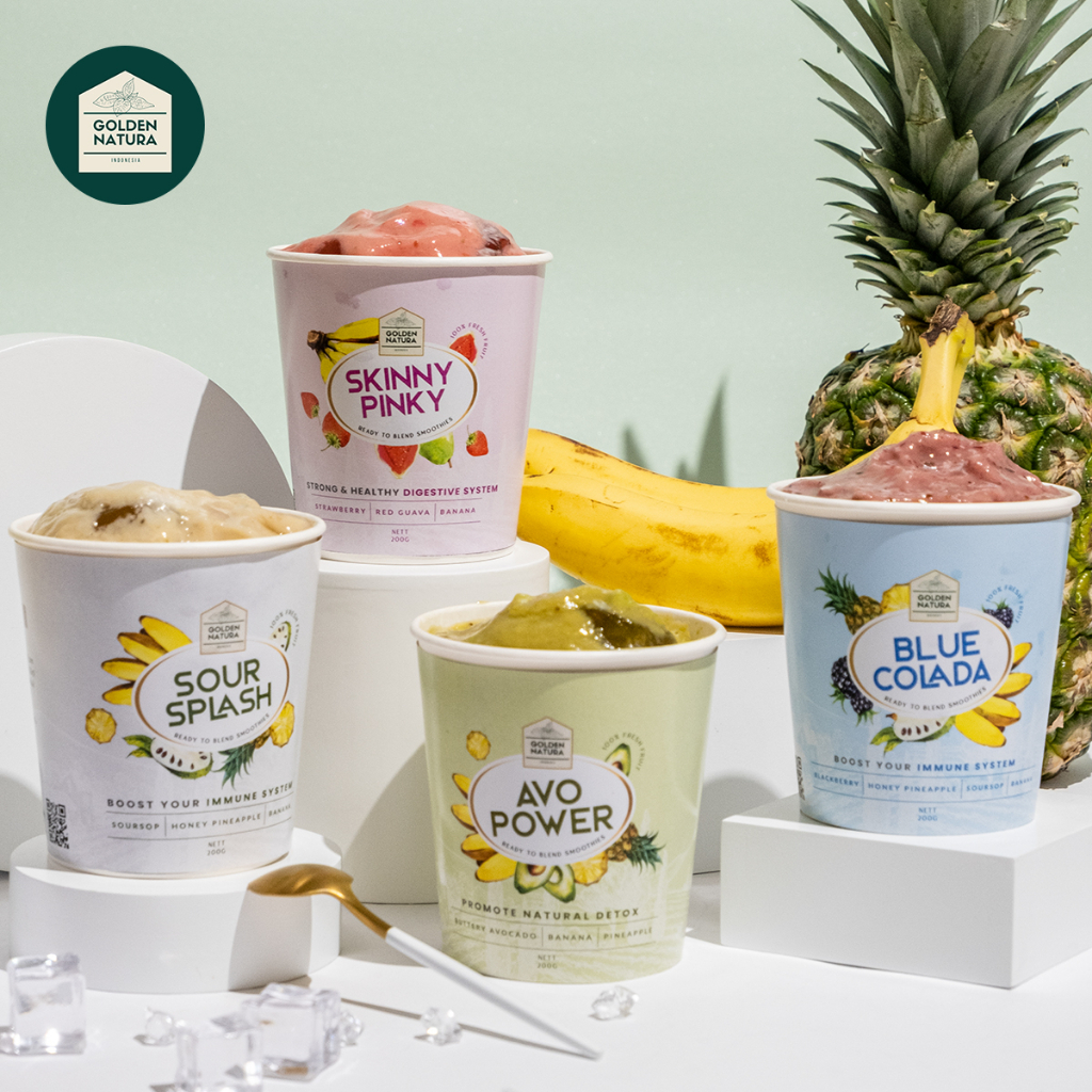 Jual Ready To Blend Smoothies Golden Natura Frozen Fruit Buah Beku ...