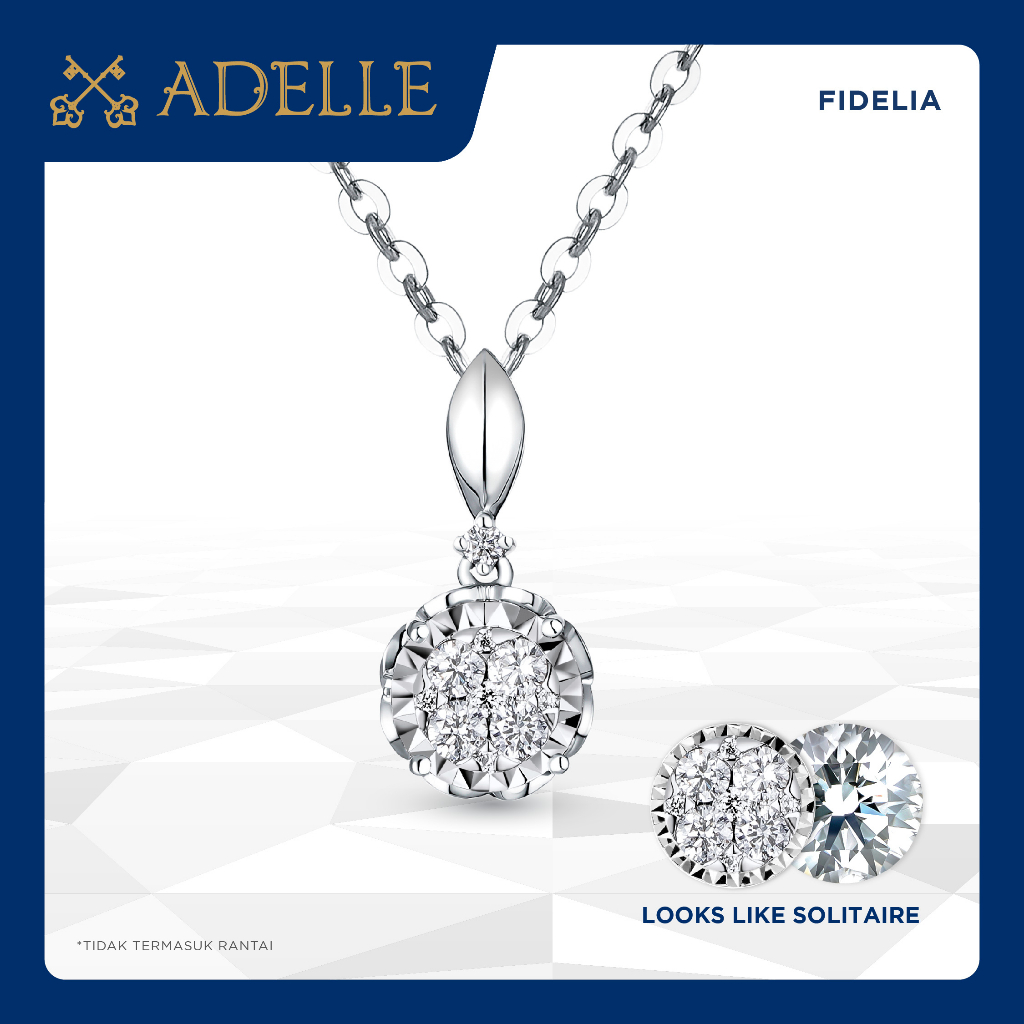 Jual Adelle Jewellery - Fidelia Diamond Pendant - Liontin Berlian Emas ...