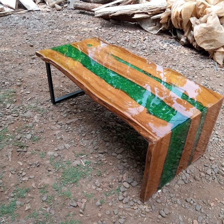 Jual Meja Tamu Resin Kayu Minimalis | Shopee Indonesia