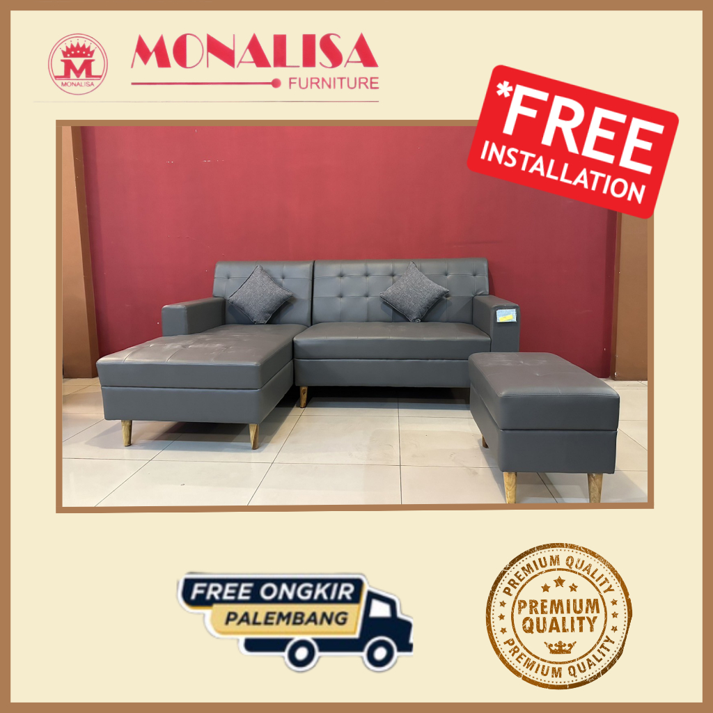 Jual Sofa Kulit Minimalis / Sofa L minimalis / Sofa Ruang Keluarga ...
