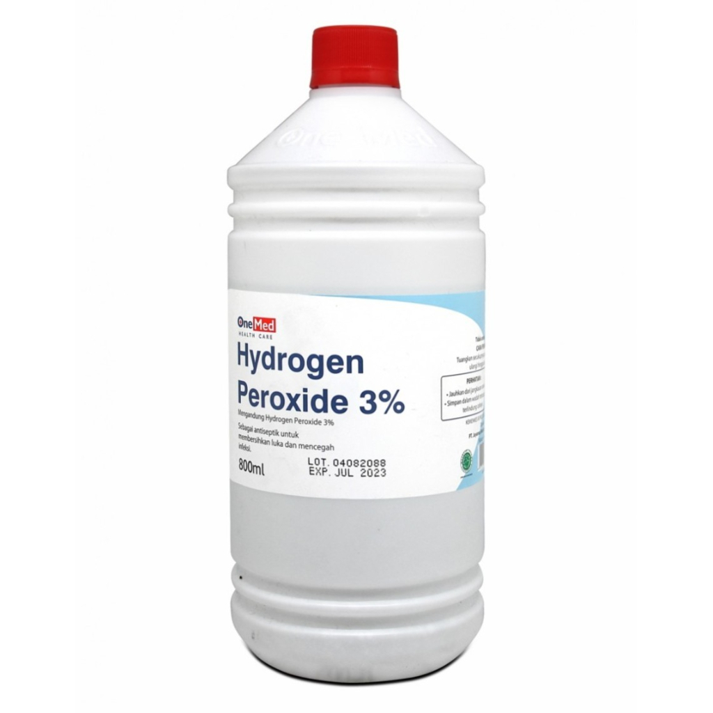 Jual H2O2 3% OneMed 800ml / Hydrogenn Peroxide Onemed 3% 800ml / H2O2 ...