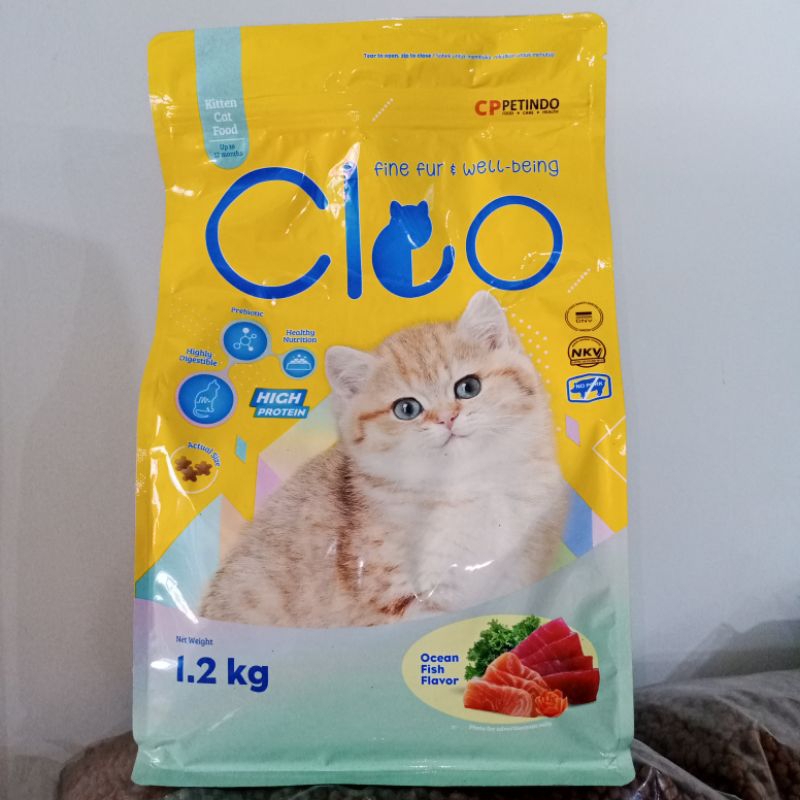 Jual CLEO KITTEN oceanfish kemasan 1,2kg freshpack - dryfood cat ...