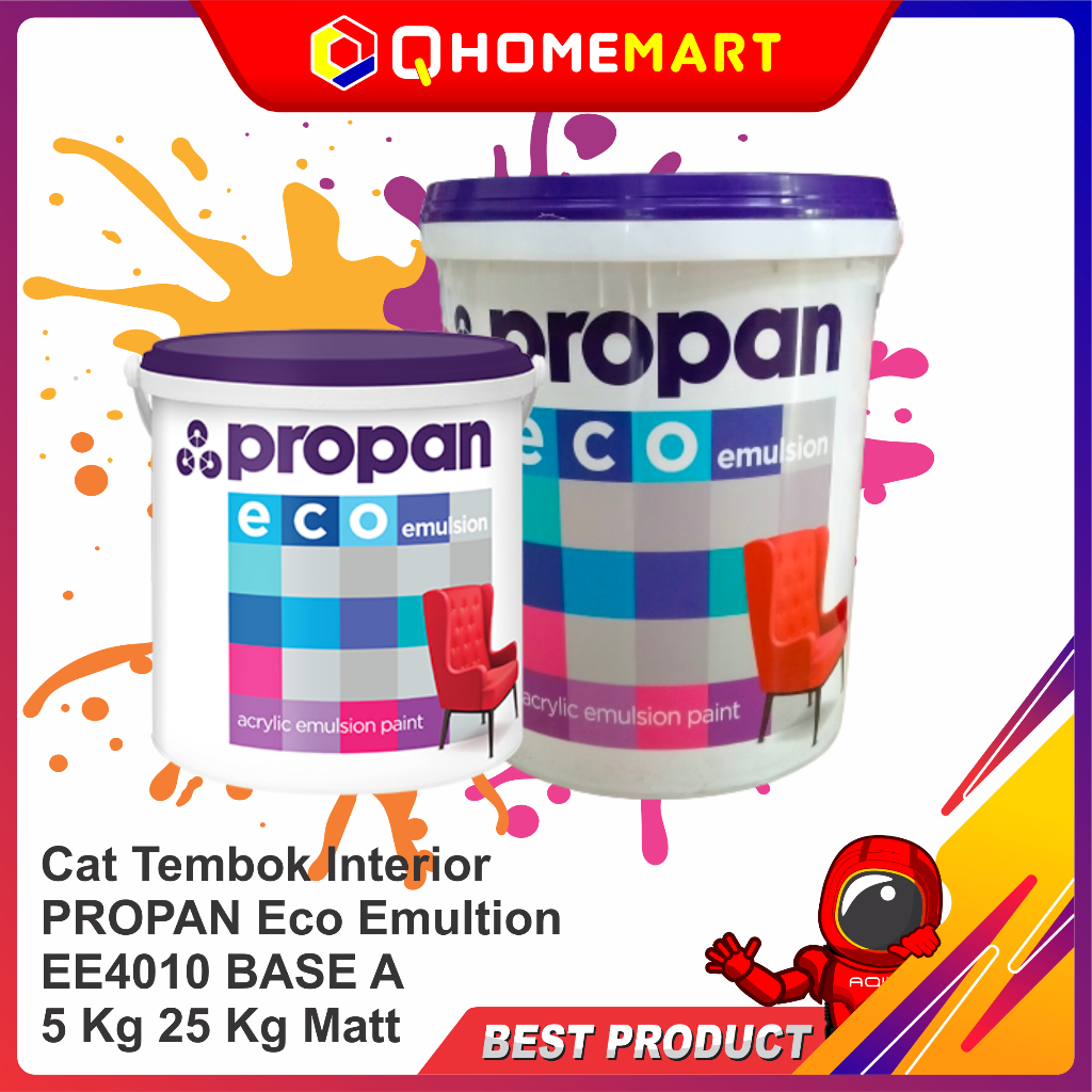 Jual Cat Tembok Interior PROPAN Eco Emultion EE4010 BASE A 5Kg 25 Kg ...